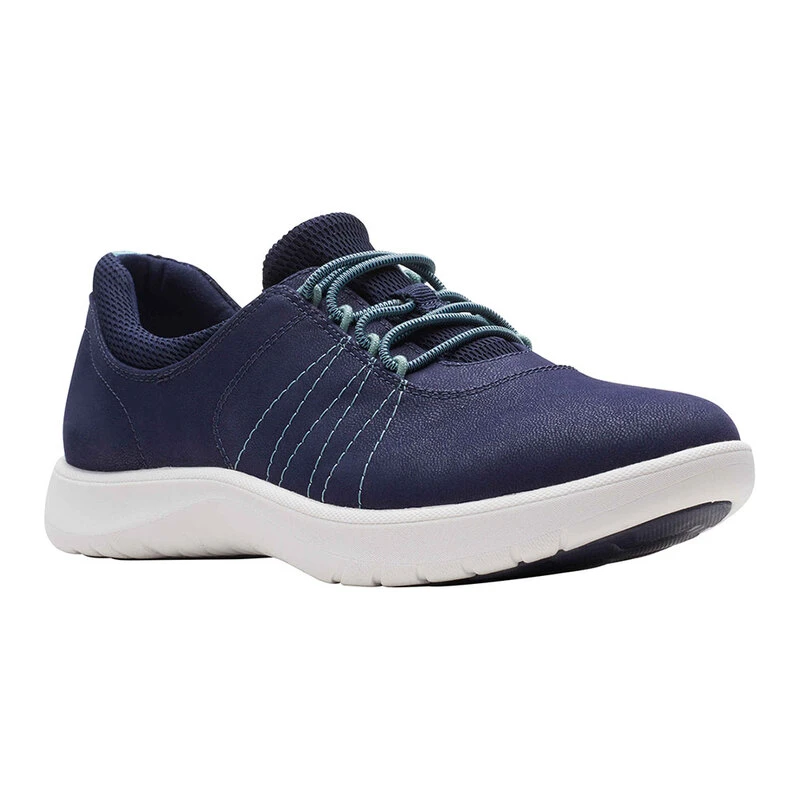 Clarks Womens Adella Stroll Casual Shoes (Dark Navy) | Sportpursuit.co