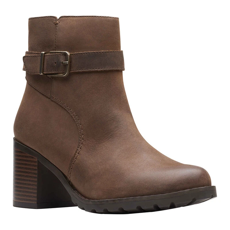 Clarks Womens Clarkwell Hall Casual Boots (Brown) | Sportpursuit.com