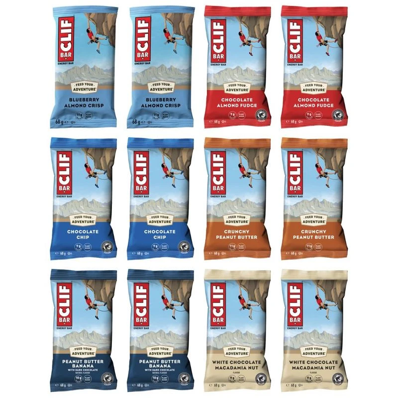 Clif Bar Clif Energy Bar (Assorted flavours - 12x68g) | Sportpursuit.c