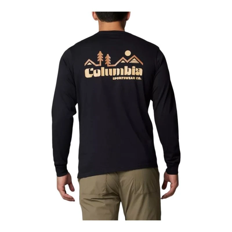 Columbia Mens CSC™ Seasonal T-Shirt (Black/Peaked Badge) | Sportpursui