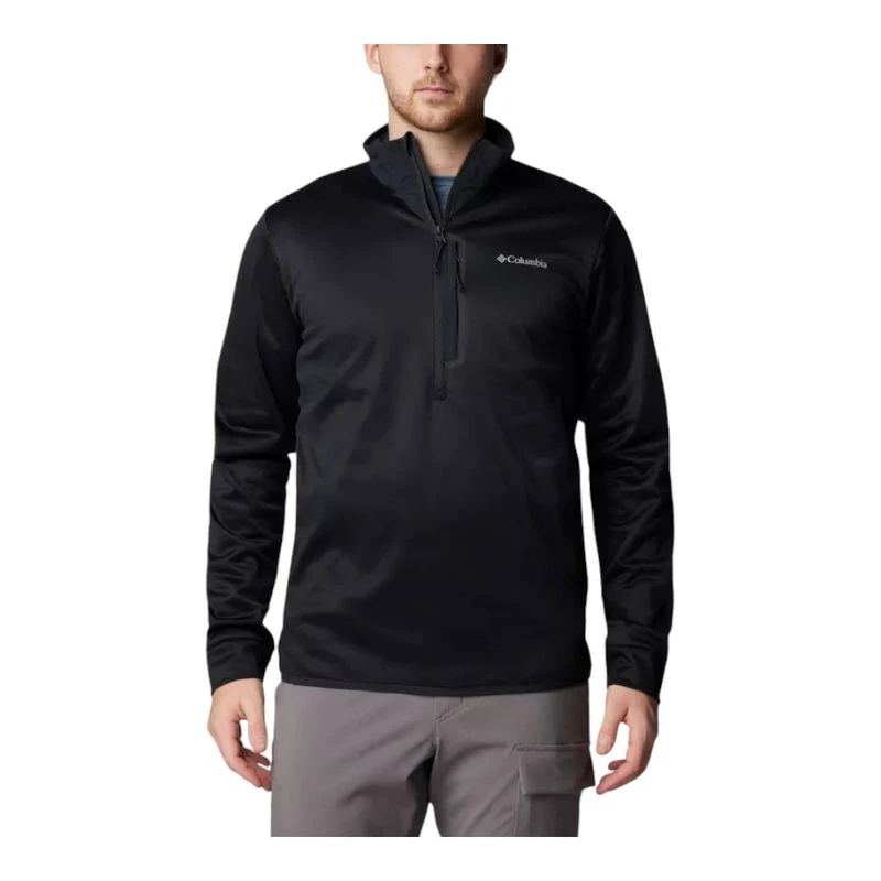 Columbia Mens Columbia Tech™ Pullover (Black) | Sportpursuit.com
