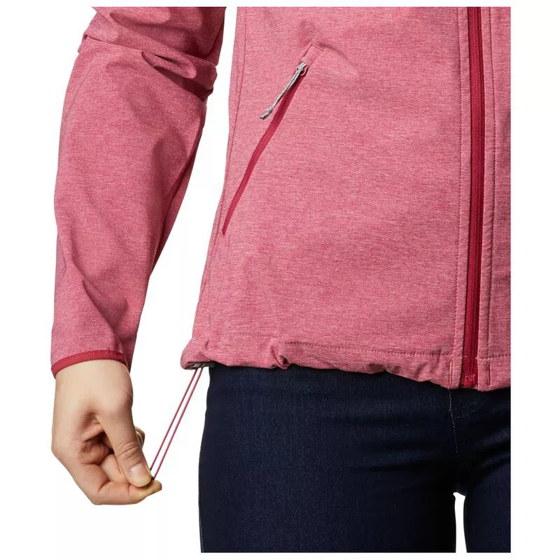 Columbia Womens Heather Canyon Softshell Jacket (Red Orchid) | Sportpu