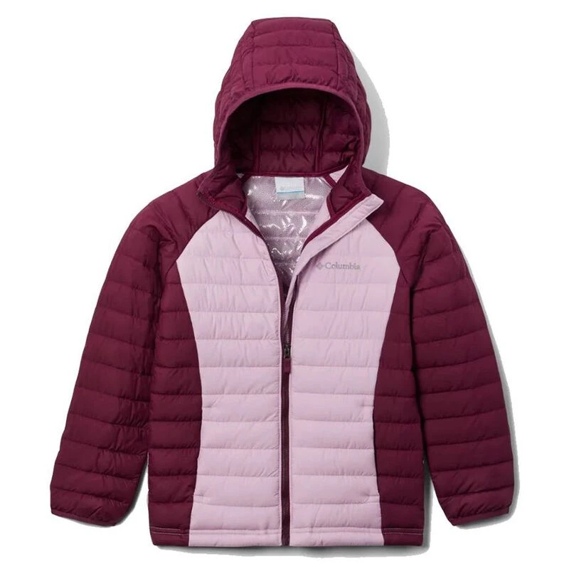Columbia Girls Powder Lite Puffer Jacket (Marionberry/Aura) | Sportpur