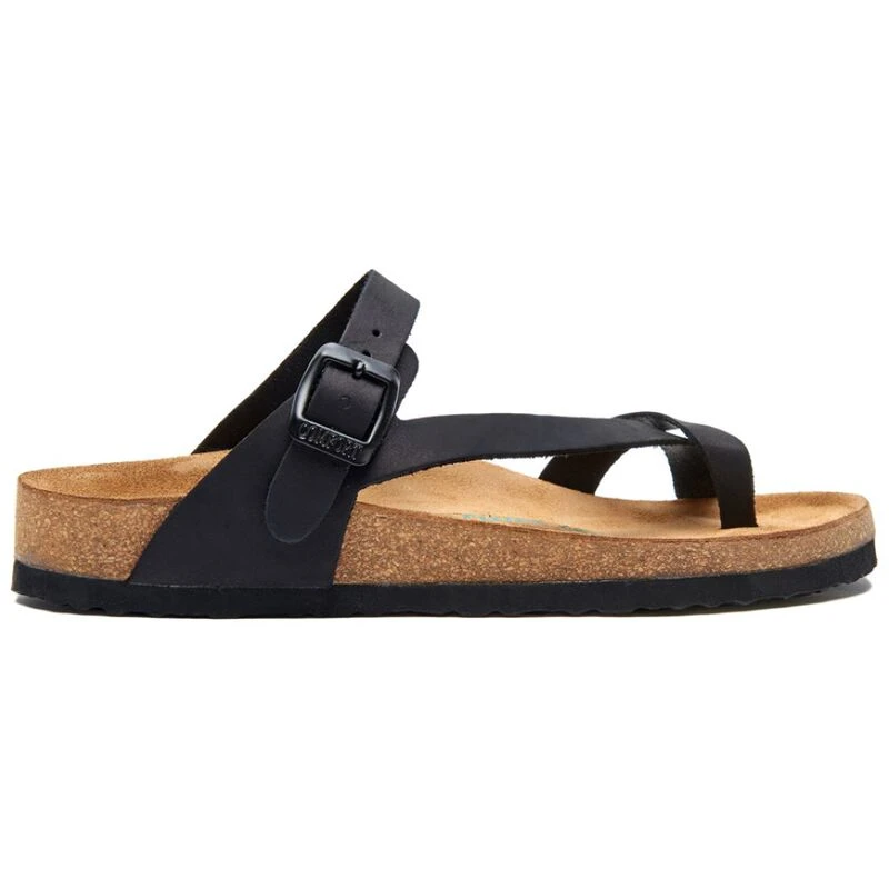 Comfortfusse Womens Fae Sandals (Black) | Sportpursuit.com
