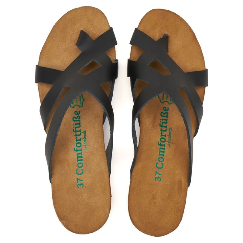 Comfortfusse Womens Maria Sandals (Black) | Sportpursuit.com