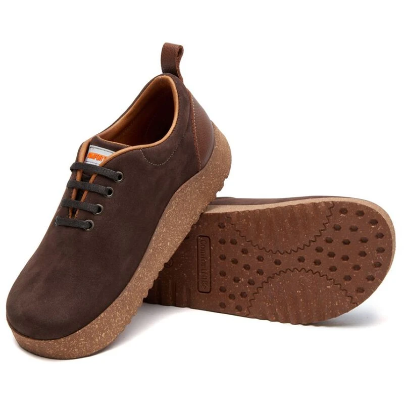 Comfortfusse Aster Shoes (Brown Suede) | Sportpursuit.com