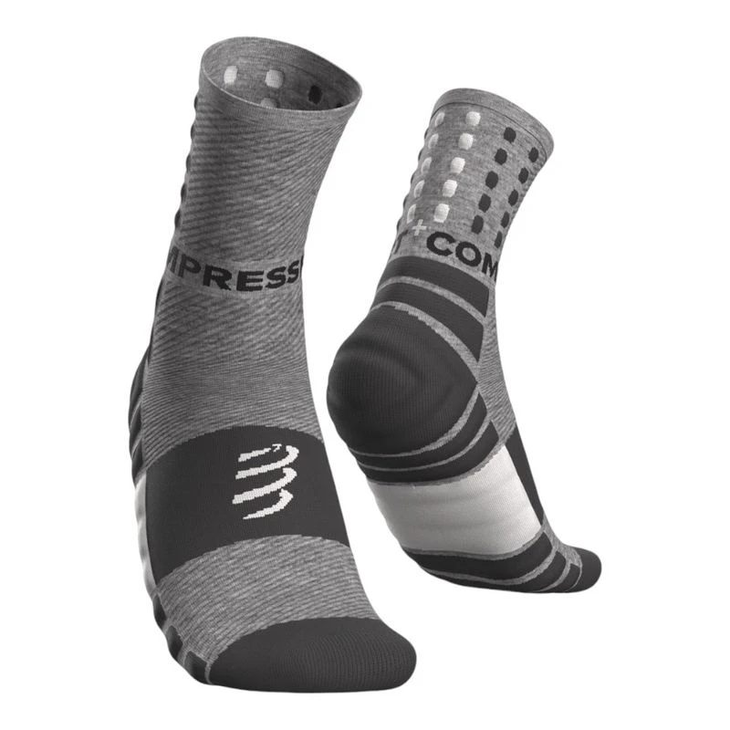 Compressport Shock Absorb Socks (Grey Melange) | Sportpursuit.com
