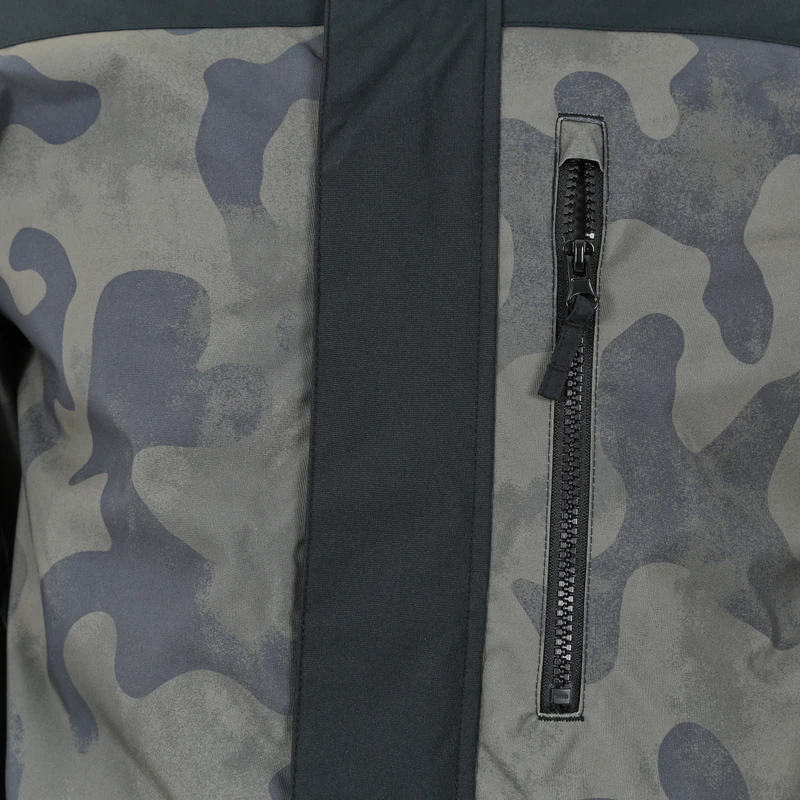 Quiksilver Mens Mission Printed Block Jacket (Black/Black 2) | Sportpu