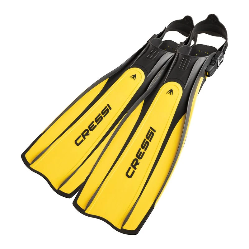 Cressi Palmes Pro Light Fins (Noir/Jaune) | privatesportshop.fr