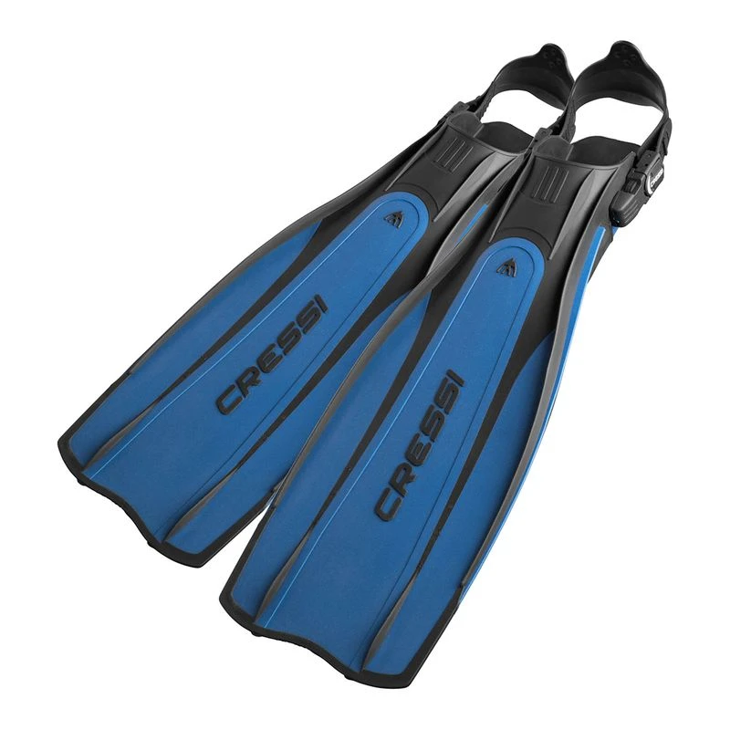 Cressi Palmes Pro Light Fins (Noir/Bleu) | privatesportshop.fr