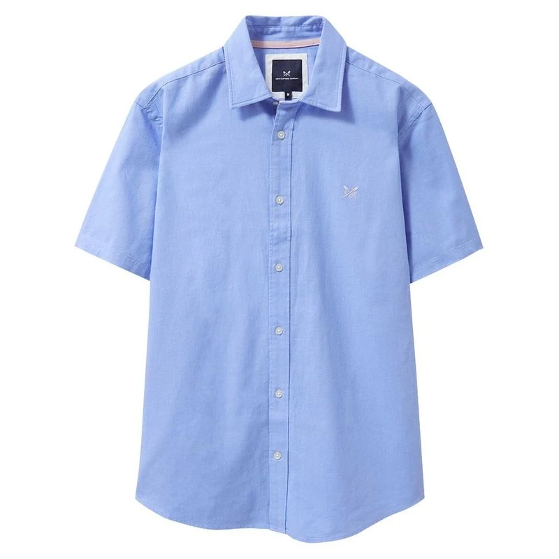 Crew Clothing Co. Mens Linen Blend Shirt (Spirit Blue) | Sportpursuit.