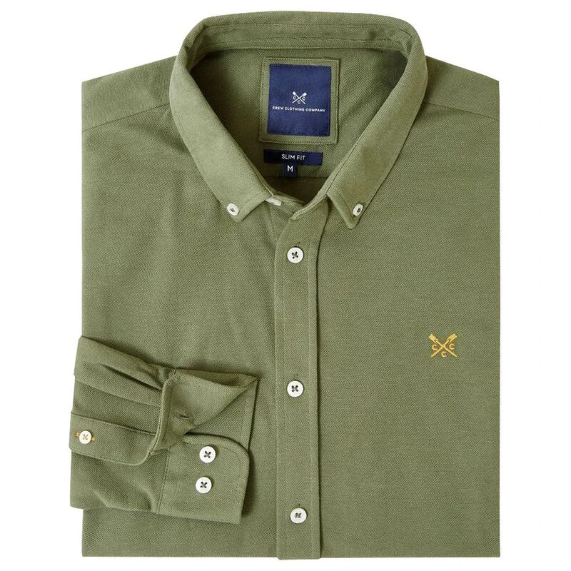 CrewClothingCo. Mens Pique Shirt (Green) | Sportpursuit.com