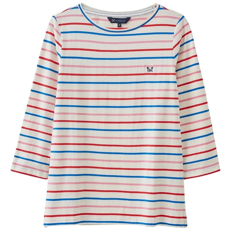Crew Clothing Co. Womens Cassie Multi Stripe T-Shirt (Multi) | Sportpu
