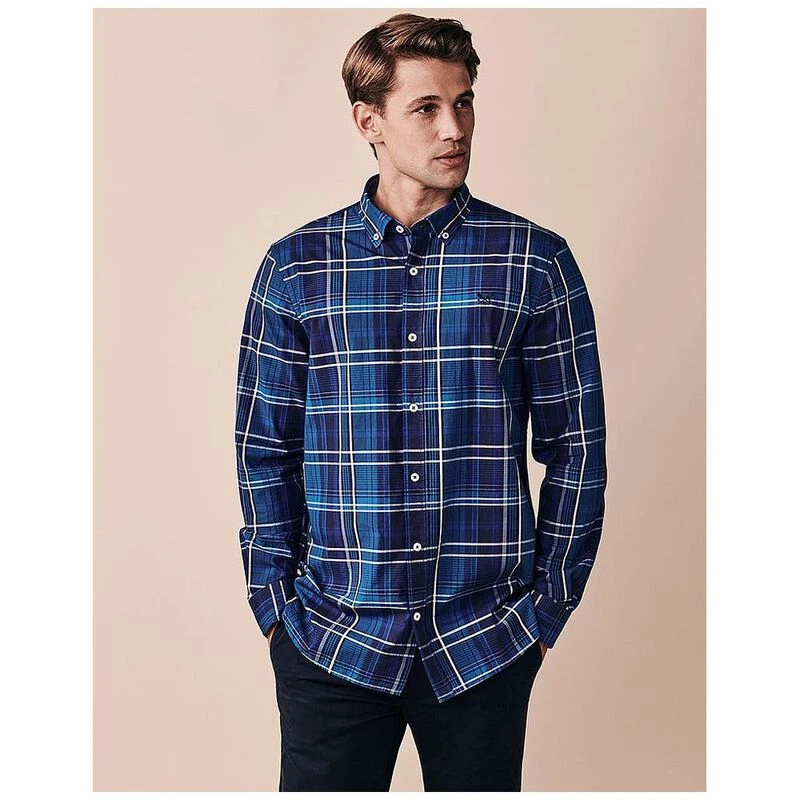 Crew Clothing Co. Mens Ashworth Shirt (Navy/Indigo/White) | Sportpursu