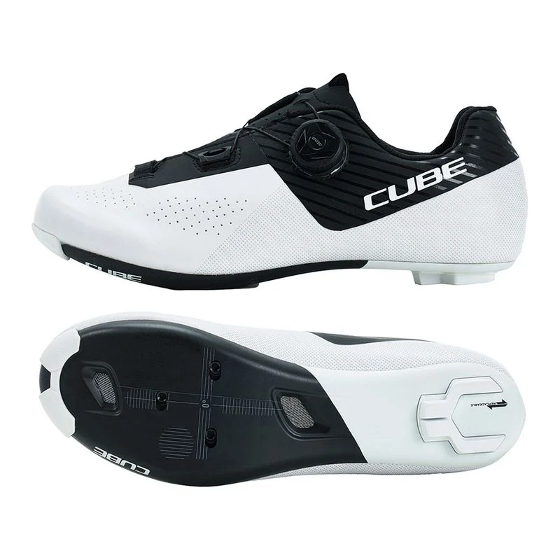 Cube Mens RD Sydrix Pro Cycling Shoes (Black/White) | Sportpursuit.com