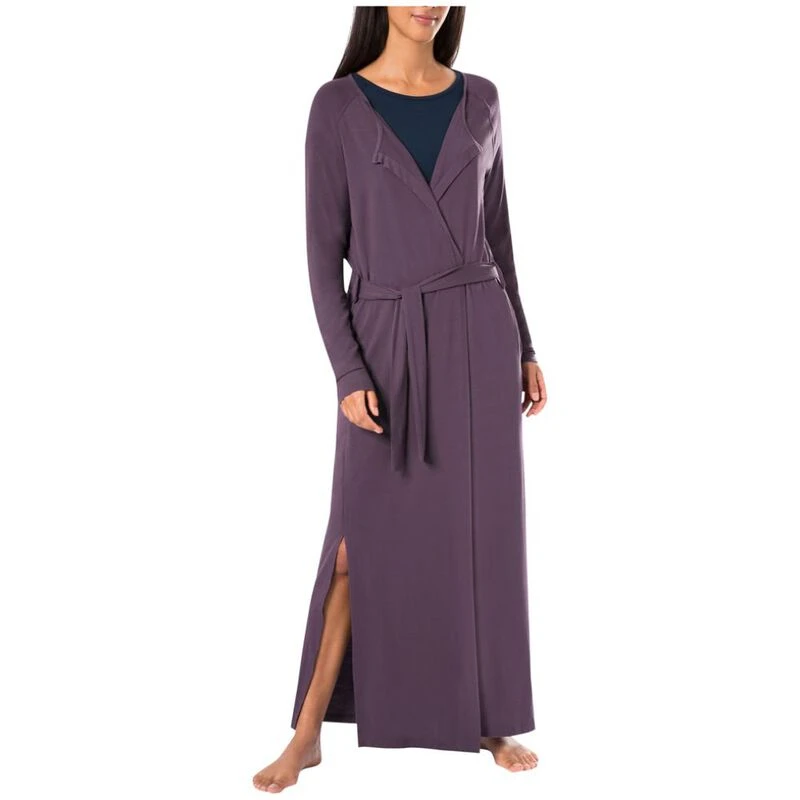 Dagsmejan Womens Relax Wear Cardigan Robe (Deep Ruby) | Sportpursuit.c