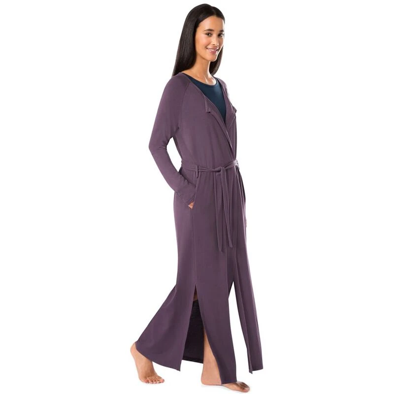 Dagsmejan Womens Relax Wear Cardigan Robe (Deep Ruby) | Sportpursuit.c