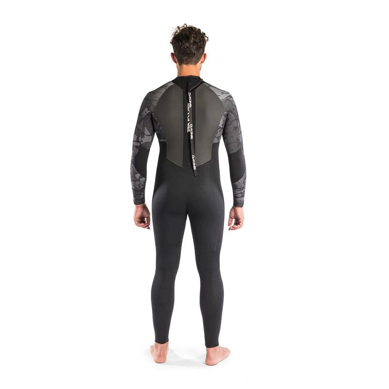 Dakine Mens Quantum Back Zip Fulll GBS 3/2mm Wetsuit (Black Camo/White