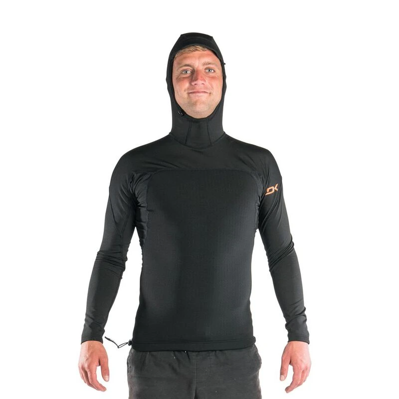 Dakine Mens Cyclone Snug Fit Hooded 1.5mm Top (Black) | Sportpursuit.c