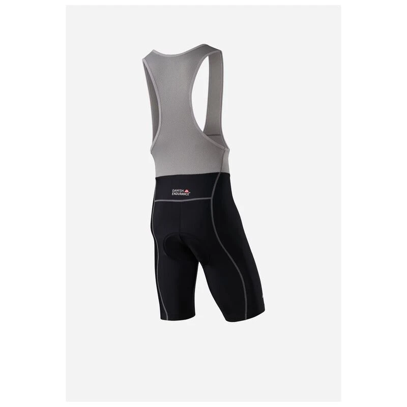 Danish Endurance Mens Cycling Bib Shorts (Black/Grey) | Sportpursuit.c