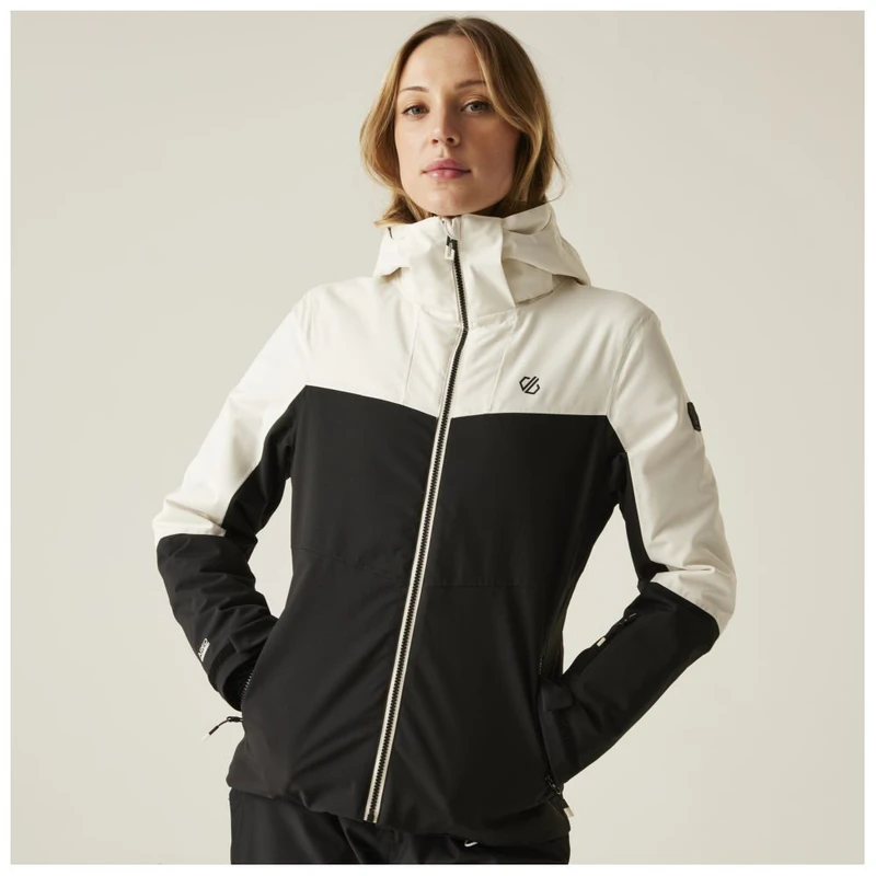 Dare2b Womens Iced Ski Jacket (Egret/Black) | Sportpursuit.com