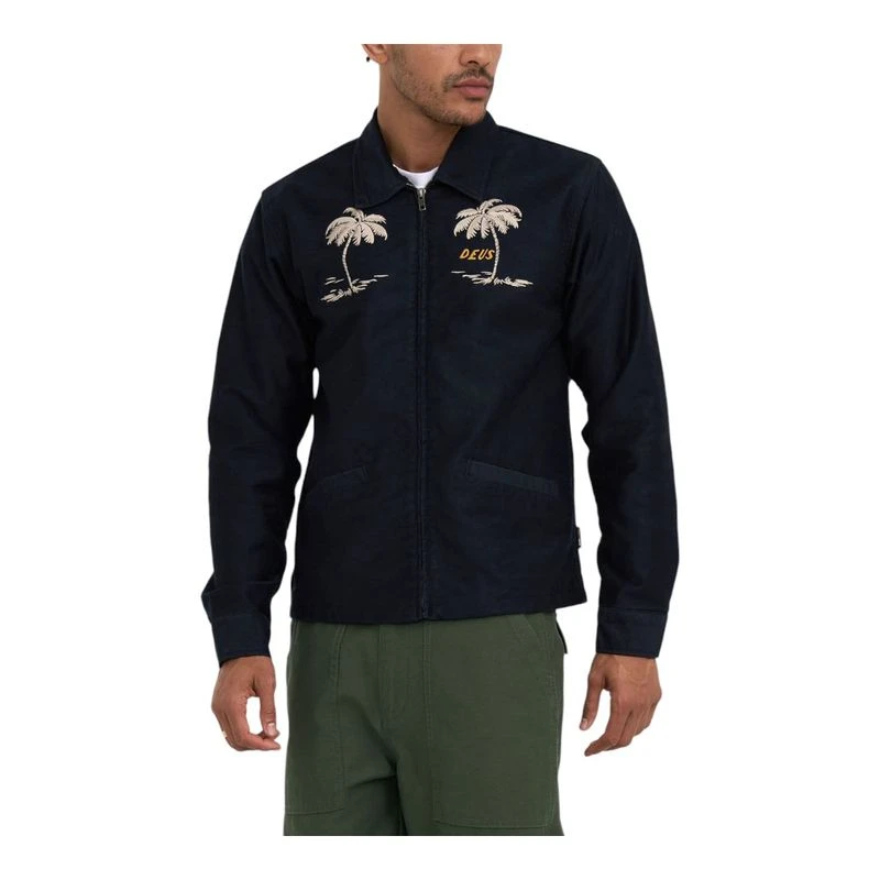 Deus Ex Machina Mens Stranded Souvenir Casual Jacket (Black) | Sportpu