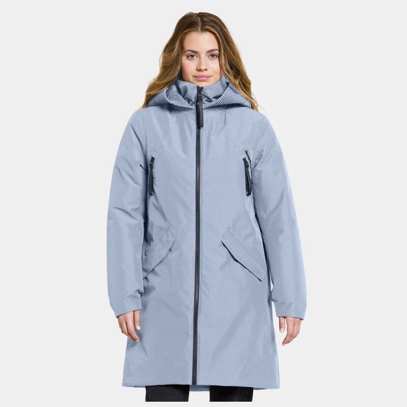 Didriksons Womens Bente Waterproof Parka (Glacial Blue) | Sportpursuit
