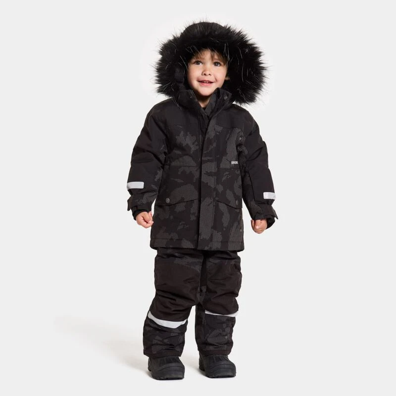 Didriksons Kids Bjärven Waterproof Jacket (Island Print Reflex) | Spor