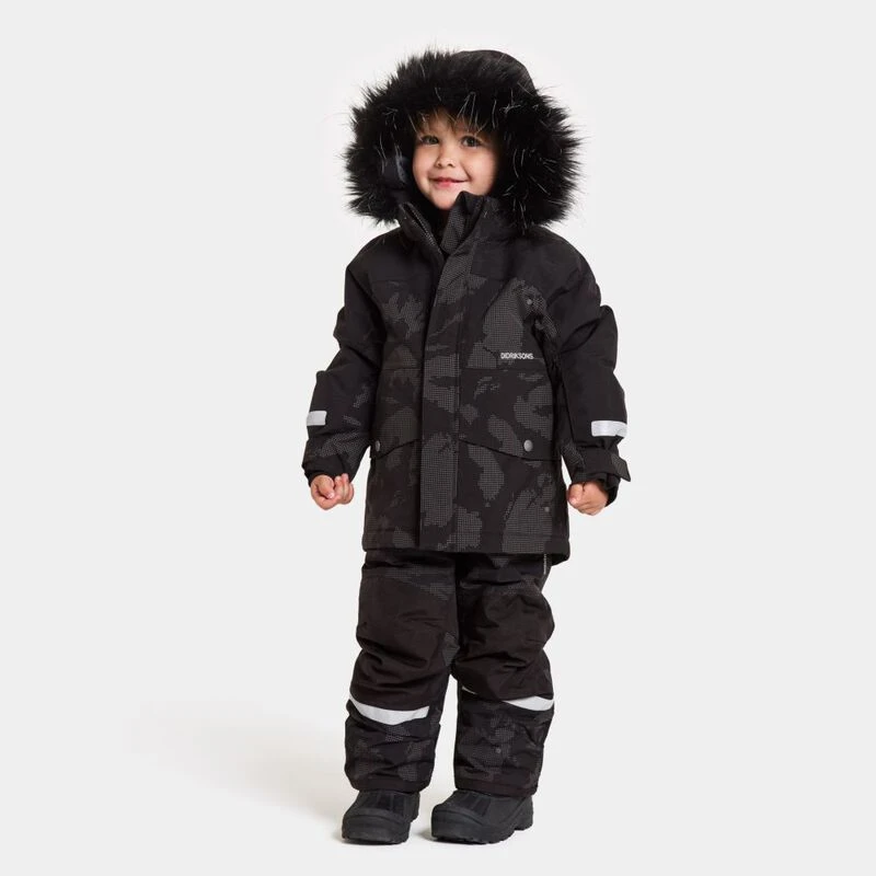 Didriksons Kids Bjärven Waterproof Jacket (Island Print Reflex) | Spor
