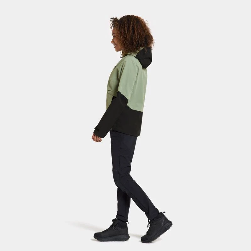 Didriksons Womens Indus Waterproof Jacket (Light Moss) | Sportpursuit.