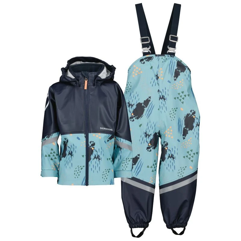 Didriksons Kids Waterman Waterproof Set (Grundsund Blue) | Sportpursui