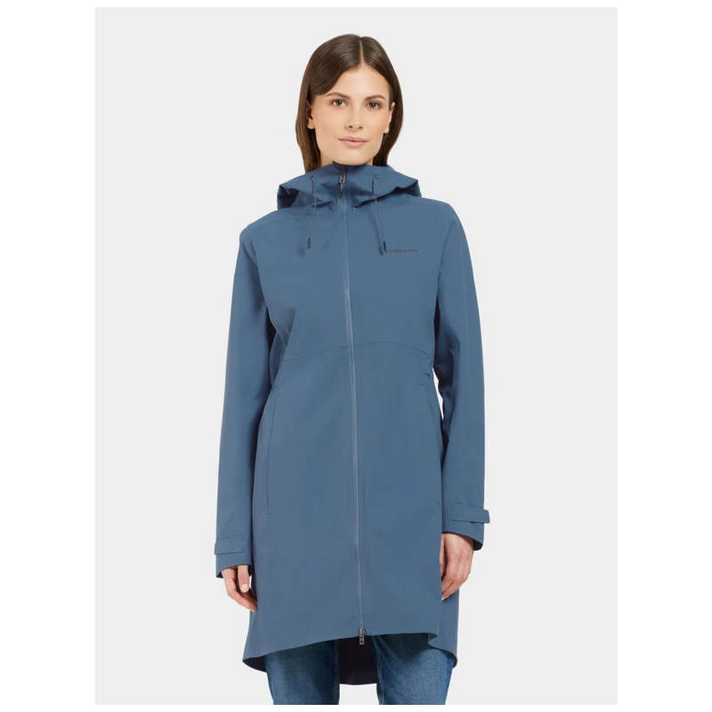 Didriksons Womens Bea Parka Jacket (True Blue) | Sportpursuit.com