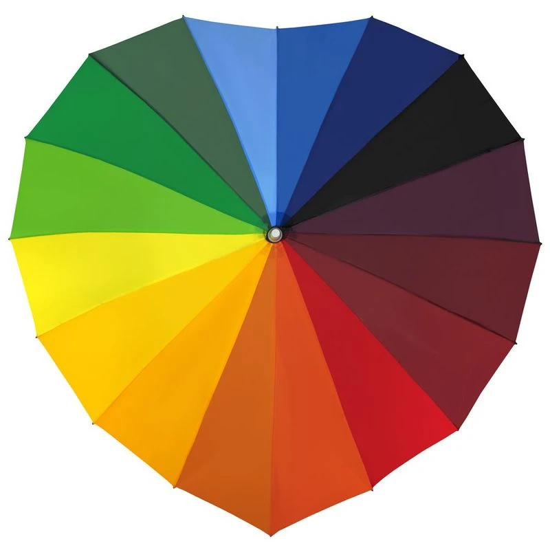 Falconetti Shaped Umbrella Umbrella (Rainbow) | Sportpursuit.com