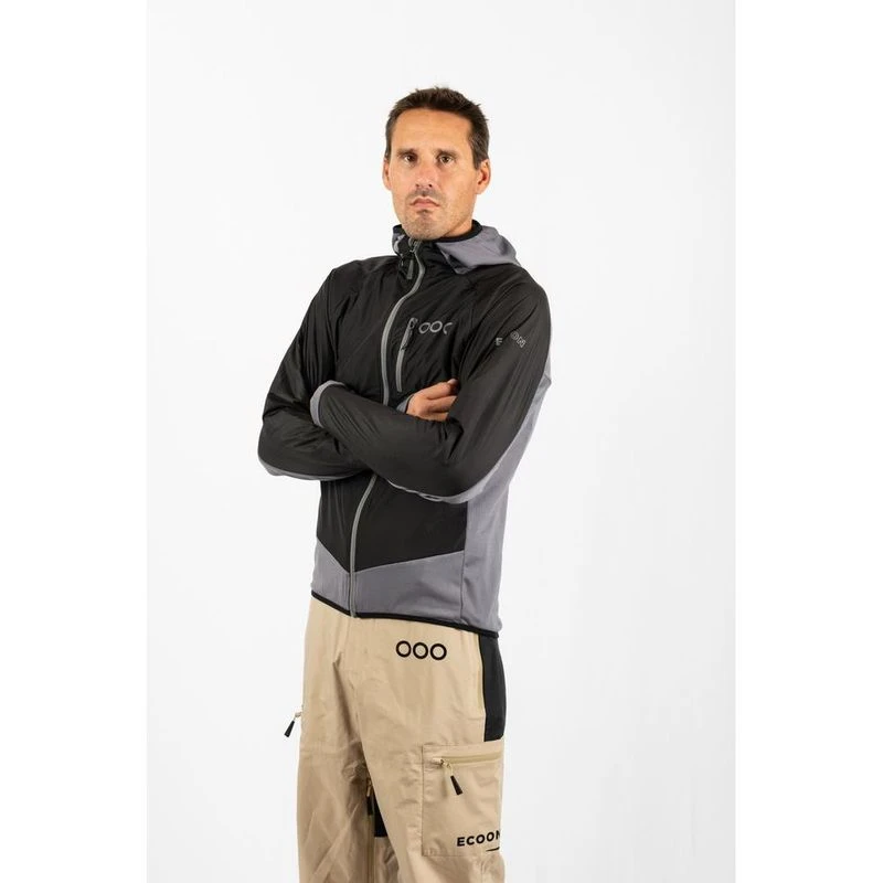 Ecoon Mens Ecoactive Light Insulated Hybrid Jacket (Black/Grey) | Spor