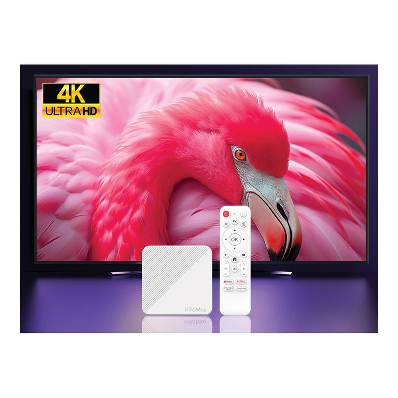 EkoConcept Boitier TV Android 14.0 HD 4K FFE643 (White) | privatesport