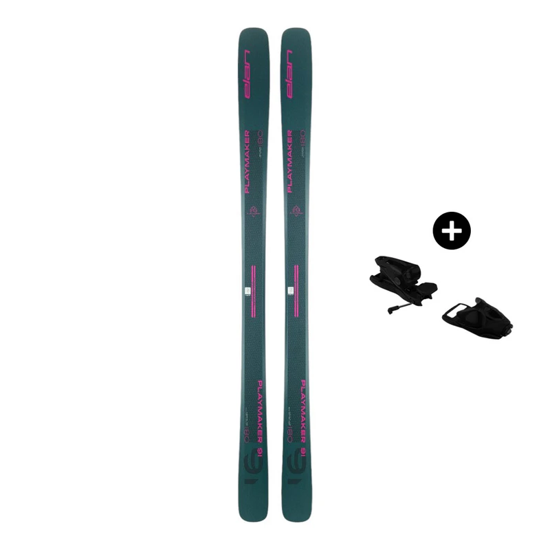 Elan Skis Freeride Playmaker 91 (Noir) + Fixations au Choix ...