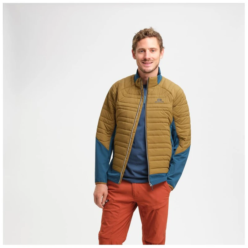 Elevenate Mens Hybrid Jacket (Mustard Brown) | Sportpursuit.com