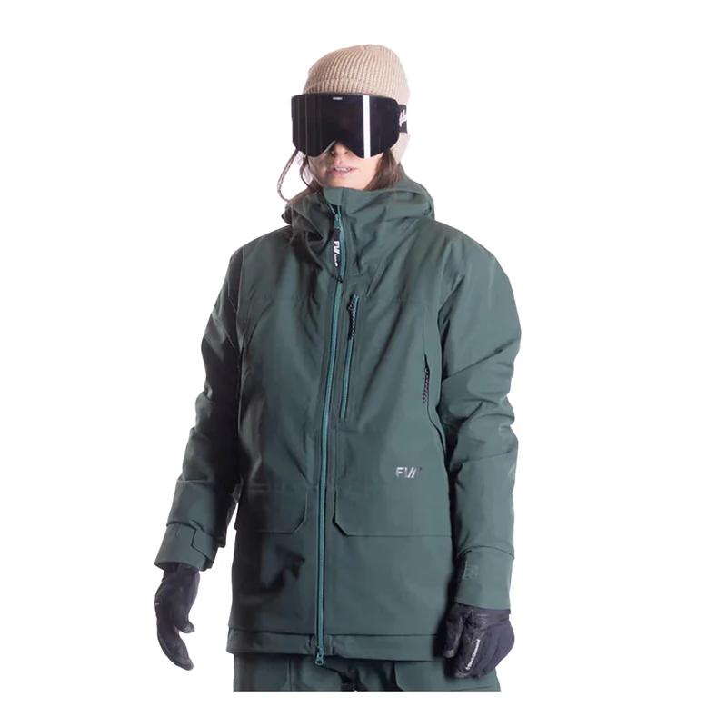 FW Apparel Womens Catalyst Insulated 2L Ski Jacket (Green) | Sportpurs