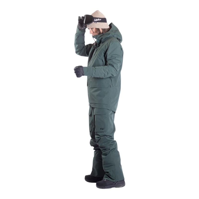 FW Apparel Womens Catalyst Insulated 2L Ski Jacket (Green) | Sportpurs