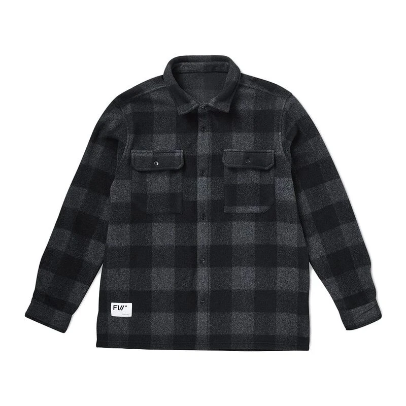 FWApparel Mens Root Overshirt Jacket (Black/Stone) | Sportpursuit.com