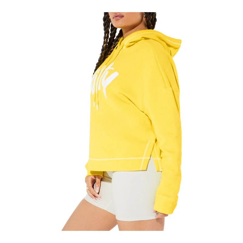 Fabletics Sweat à capuche Major Label Femme (Jaune) | privatesportshop