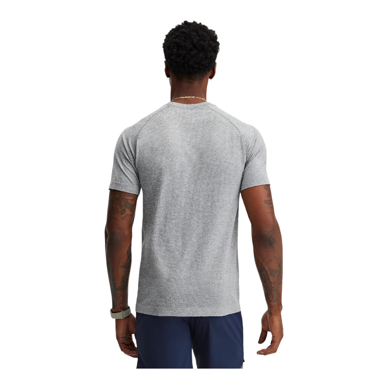 Fabletics Mens Theing Day Short-Sleeve T-Shirt (Grey) | Sportpursuit.c