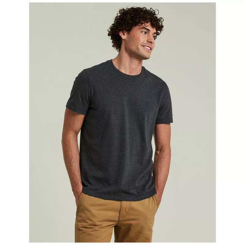 Fat Face Mens Lulworth Crew Neck T-Shirt (Charcoal) | Sportpursuit.com