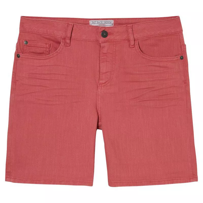 FatFace Womens Denim Shorts (Deep Berry) | Sportpursuit.com