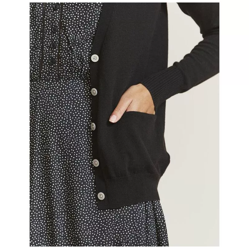 FatFace Womens Lizzie Cardigan (Black) | Sportpursuit.com