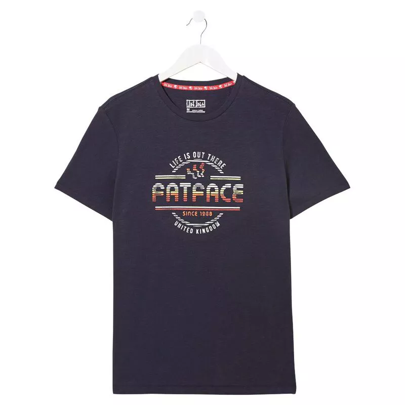 Fat Face Mens Fat Face Logo T-Shirt (Navy) | Sportpursuit.com