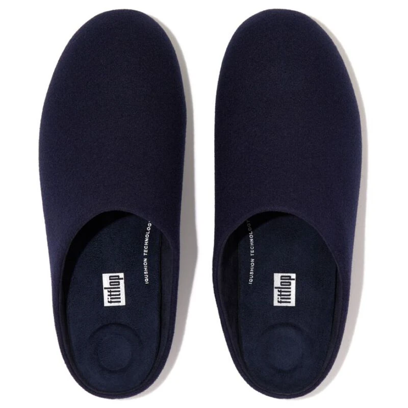 Fitflop Mens Shove Slippers (All Midnight Navy) | Sportpursuit.com