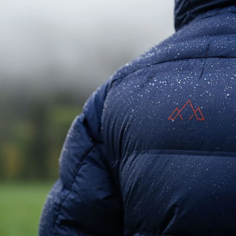 Fjern Mens Aska Waterproof Down Jacket (Navy/Rust) | Sportpursuit.com