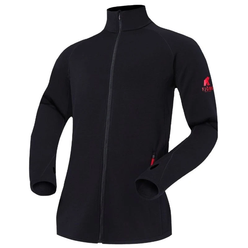 Fjork Merino Mens Ultra 300 Jacket (Black Laax) | Sportpursuit.com
