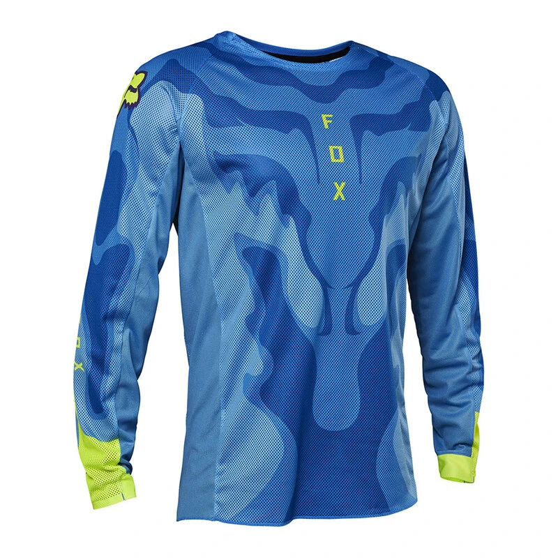 Fox Mens Airline Exo Jersey (Blue/Yellow) | Sportpursuit.com